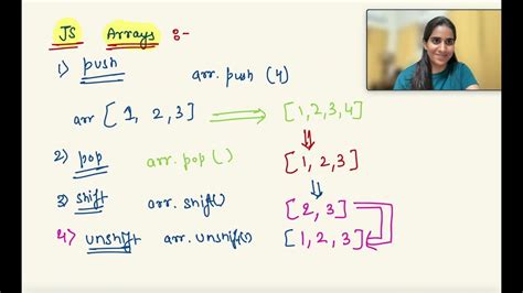 js array methods push pop shift unshift 🔥🔥🔥🔥 full stack tutorials in hindi for beginners