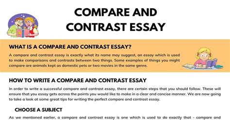 Compare And Contrast Text Structure