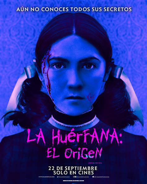 La Huérfana el origen póster oficial a nada de su estreno La