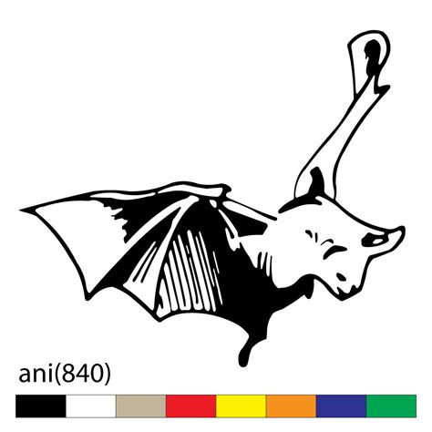 Stickers Motifs Animaux Sticker Chauve Souris 840