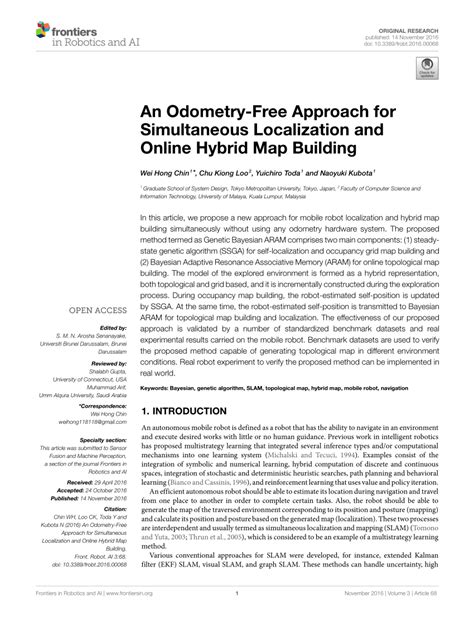 pdf an odometry free approach for simultaneous localization and online hybrid map building