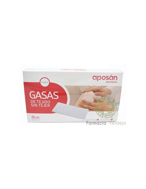 APOSAN GASA ESTERIL TEJIDO SIN TEJER COMPRESAS 10 CM X 20 CM 20 GASAS