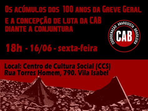 100 anos da Greve Geral de 1917 Rusga Libertária