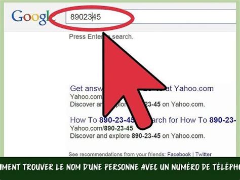 Comment trouver le nom d une personne avec un numéro de téléphone YouTube