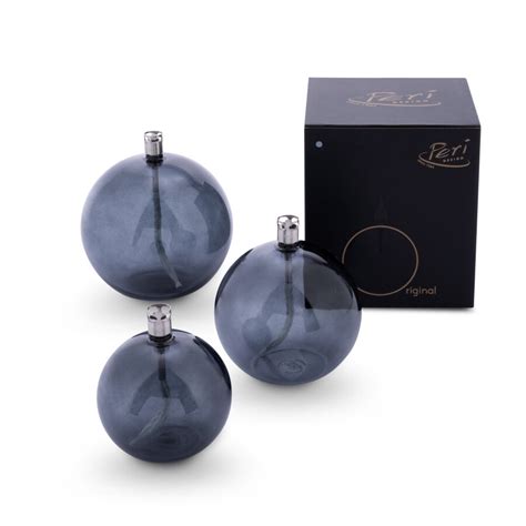Lampe à huile Sphère Smoked Peri Living Livingdesign