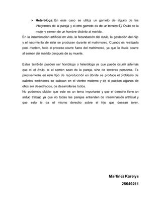 Inseminación artificial y presunción PDF
