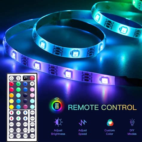 50ft Led Strip Lights Tenmiro Smart Led Light Strips Music Sync Color