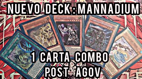 Nuevo Deck Mannadium Combo Post AGOV YouTube
