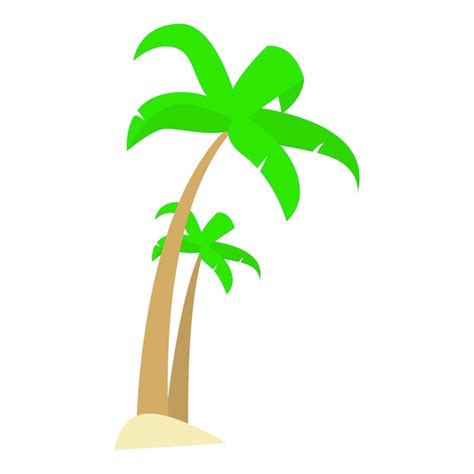 Ícone de palmeira ilustração plana do ícone vetor de palmeira para web