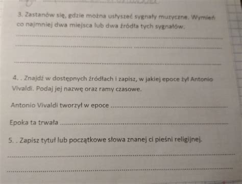 Prosze O Zrobienie Zadania 3 4 I 5 Brainly Pl