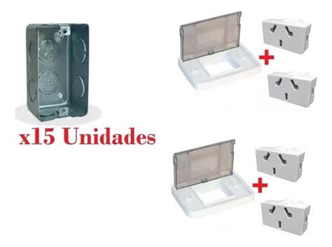 Caja De Luz Chapa Hierro Rectangular Caja Estanco Tomas MercadoLibre