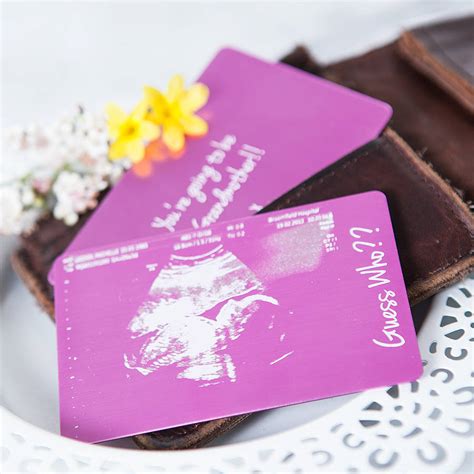 Baby Scan Wallet Keepsake Card By Clouds And Currents