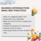 Top Email Samples For Business Introduction And Best Practices