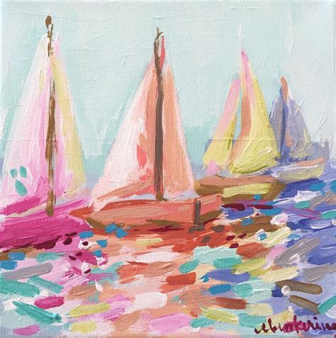Sun Kissed And Carefree C Brooke Ring Coastal Sailboat Art
