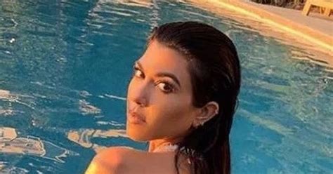 Kourtney Kardashian Strips Completely Naked For Swim In Hotel Pool Mirror Online