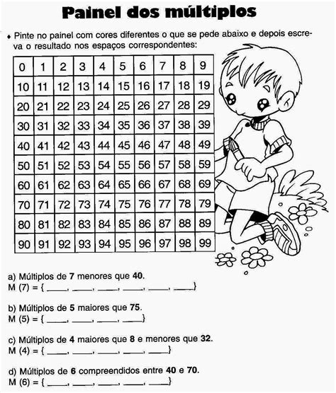 Educa X Atividades de matemática 5 ano para imprimir