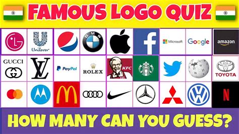 The Ultimate Logo Quiz 30 Famous Logos Logo Quiz Challenge Hindi