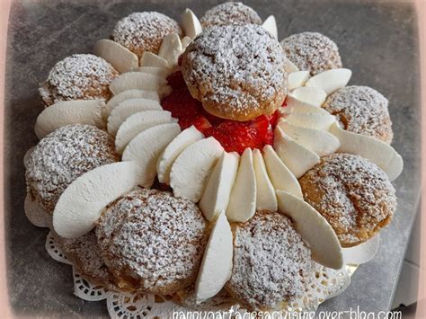 Recettes de Saint honoré et Fraises