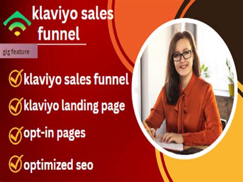 A Standard Klaviyo Landing Page And Klaviyo Sales Funnel Upwork