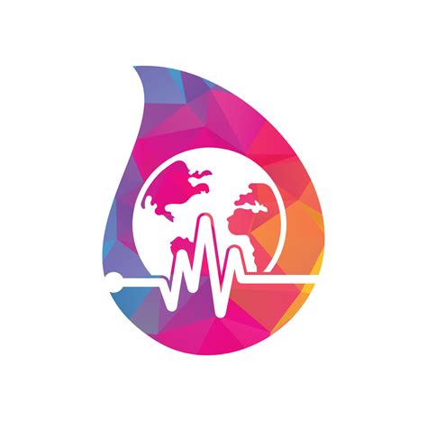 Icono de diseño de logotipo de vector de concepto de forma de gota de