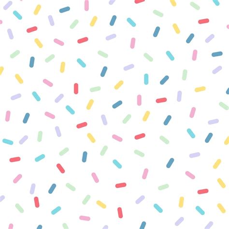 Un patrón sin fisuras con chispitas sobre un fondo blanco Vector Premium