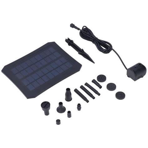 Kit de pompe à eau solaire VGEBY Fontaine solaire avec lumière LED