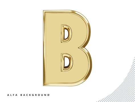 Effet de texte 3d alphabet doré PSD Premium