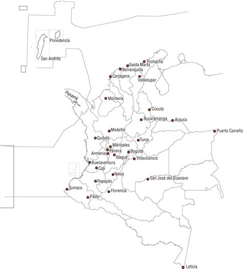 Mapa Hidrografico Colombia