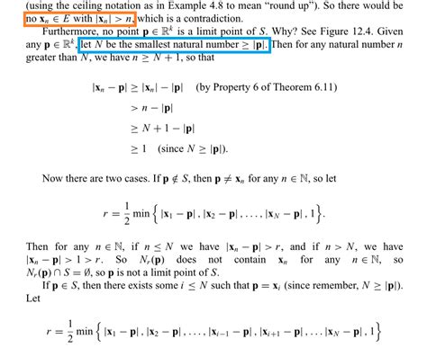 real analysis questions about quantifiers and justification for certain assumption in a proof