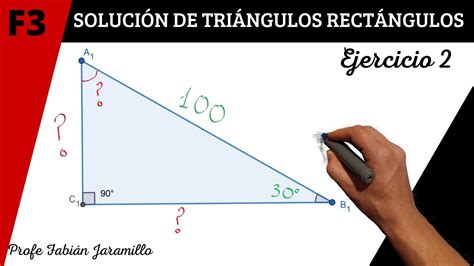Solucionar un triángulo rectángulo Razones trigonométricas Sé
