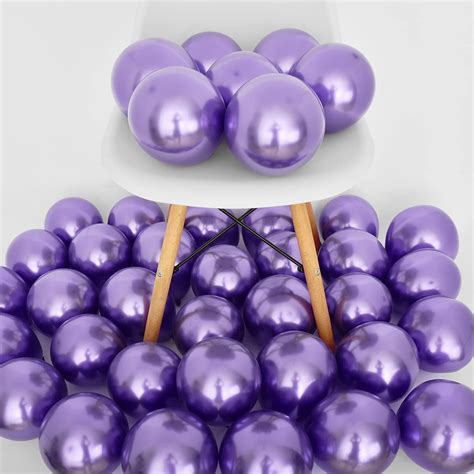 Balão Bexiga Metalizado Violeta Pequeno 5 Polegadas 25 Unidades