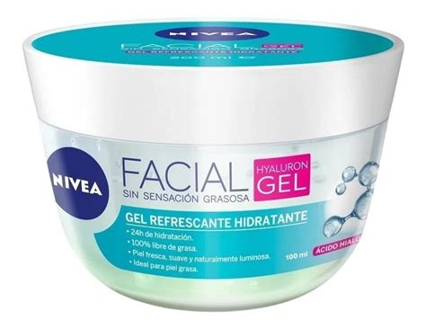 Gel Nivea crema con acido hialurónico gel facial refrescante día para