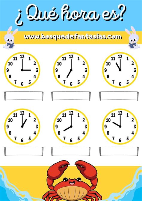 JUEGOS PARA APRENDER LAS HORAS Las horas del reloj para niños