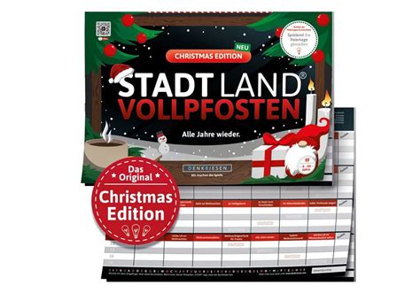 Stadt Land Vollpfosten Christmas Edition Denkriesen Amsler