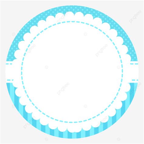 Stiker Bulat Biru Muda Kosong Untuk Latar Belakang Dan Pencetakan
