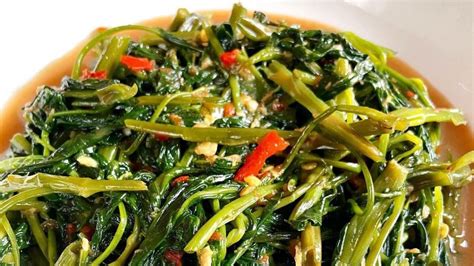 Pedas Dan Segarnya Juara Banget Ini Resep Kangkung Balacan Mudah Dan