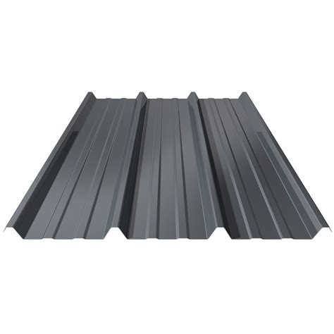 Plaque nervurée acier gris l 2 5 x L 1 m 0 50 mm Leroy Merlin