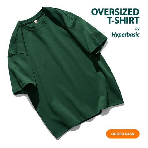 Jual Baju Kaos Oversize Polos Warna Hijau Botol Green Forest Combed 24s
