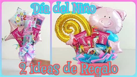2 ideas para regalar el día del niño Anchetas para niños Arreglos de