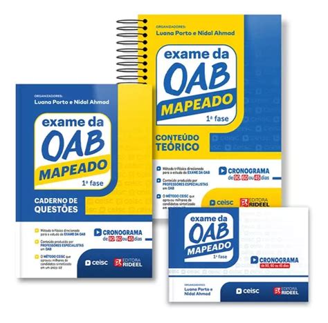 Exame Da Oab Mapeado 1ª Fase Kit Completo Parcelamento sem juros