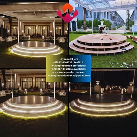 Sewa Panggung Bundar Lengkap Lighting Jakarta