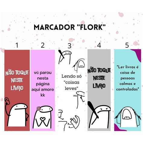 Marcador de página plastificado ou sem tassel Flork Shopee Brasil