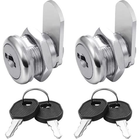 Lot De 2 Serrures Batteuses Cylindres Serrure DArmoire En Alliage