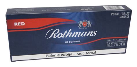 Gilzy Papierosowe ROTHMANS RED 100 Sztuk 10414573085 Allegro Pl