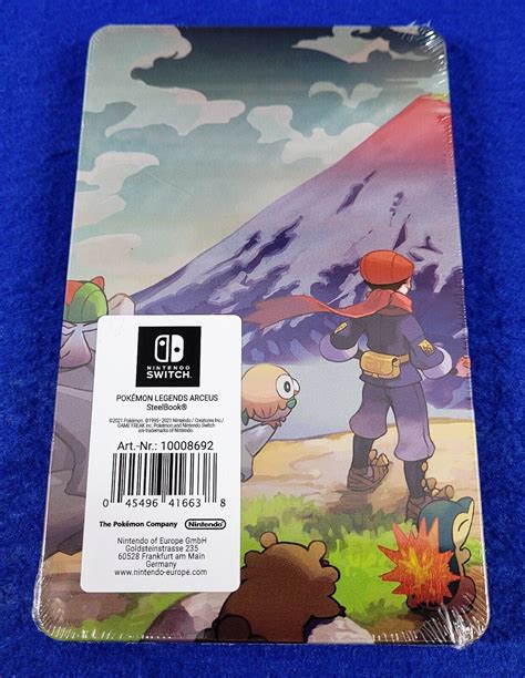 POKEMON LEGENDS ARCEUS STEELBOOK ONLY For Nintendo Switch NEW SEALED