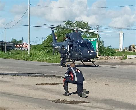 PRF e SAMU realizam simulado de resgate aeromédico em Goiana PE