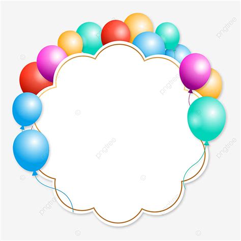Birthday Balloons Border Png