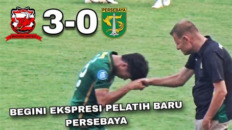 Kalah Telak 3 0 Suasana Akhir Pertandingan Madura United Vs Persebaya