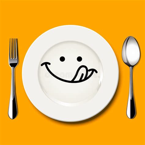 Emoticon Hambriento Muerto De Hambre Emoji Ilustración del Vector