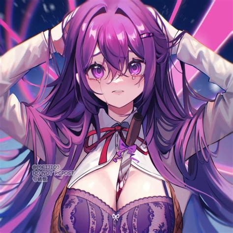 Yuri Doki Doki Literature Club Drawn By Meijio3 Danbooru